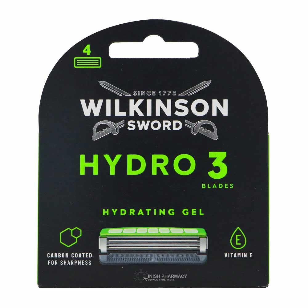 Wilkinson Sword Hydro 3 Blades 4 Pack – Inish Pharmacy