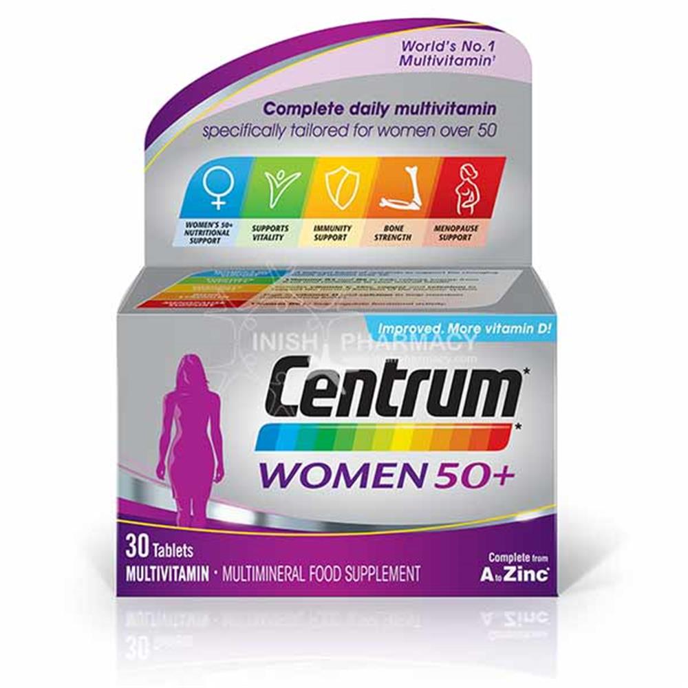 Centrum Women 50+ Multivitamins 30 Pack – Inish Pharmacy