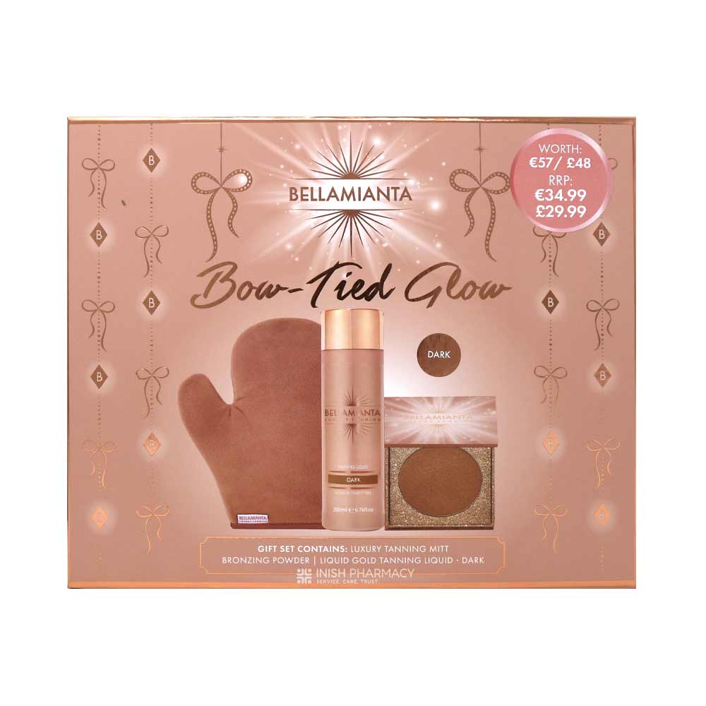 Bellamianta Bow-Tied Glow Tanning Set Dark – Inish Pharmacy