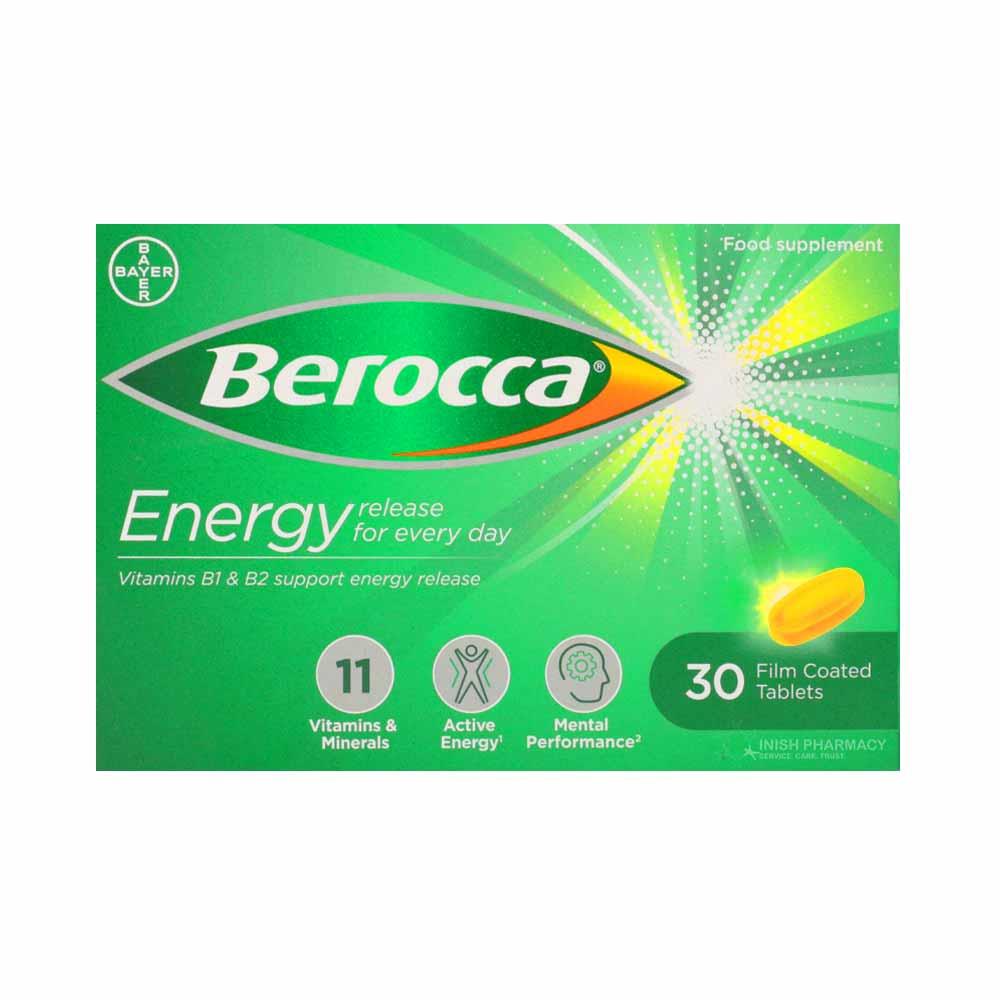 Berocca Film Coated Tablets 30 Pack – Inish Pharmacy