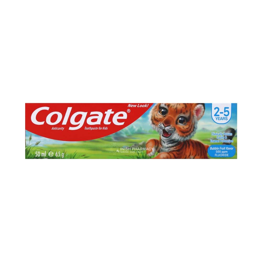 Colgate Kids Toothpaste Bubble Fruit 50g – Inish Pharmacy