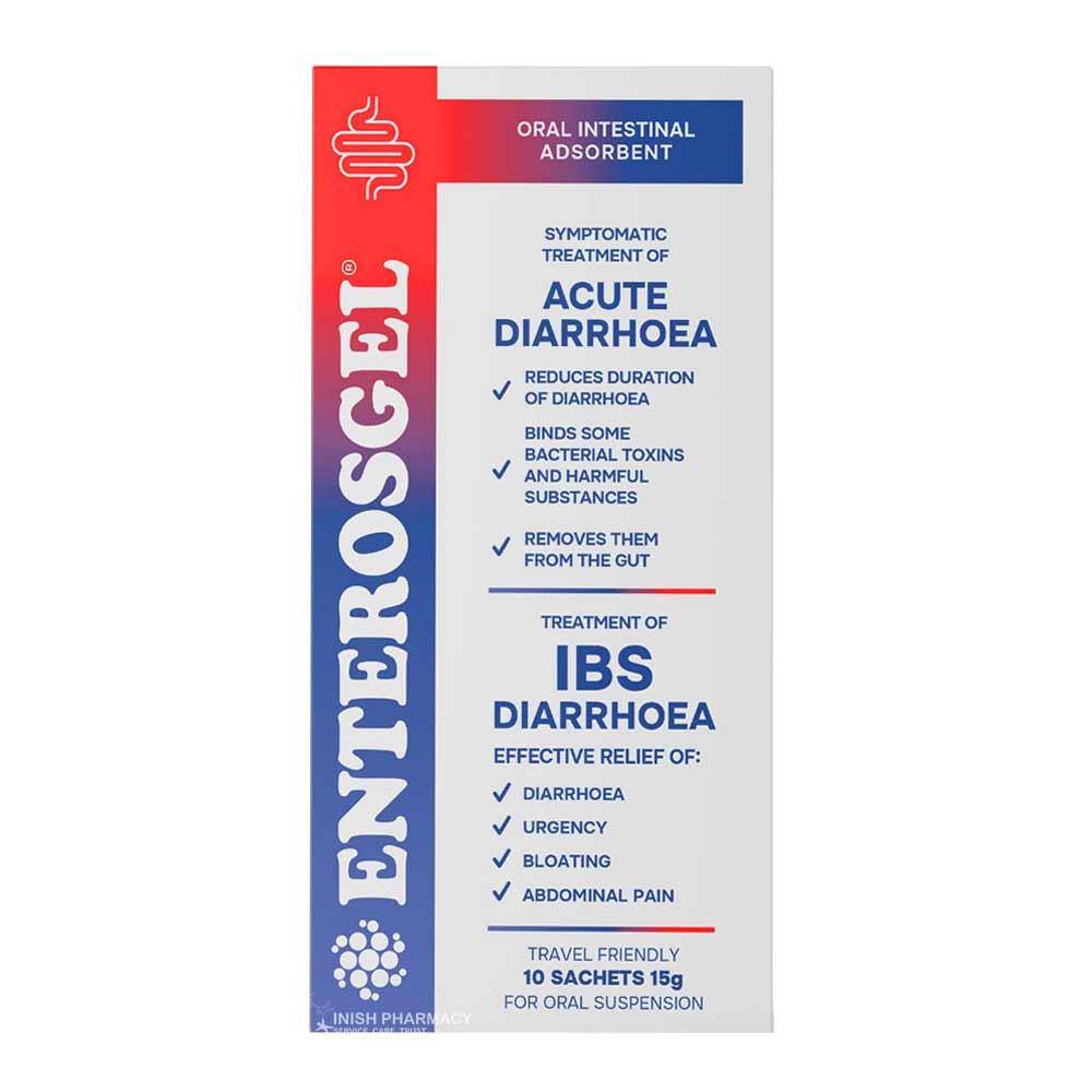 Enterosgel Diarrhoea Treatment 10x15g Sachets – Inish Pharmacy
