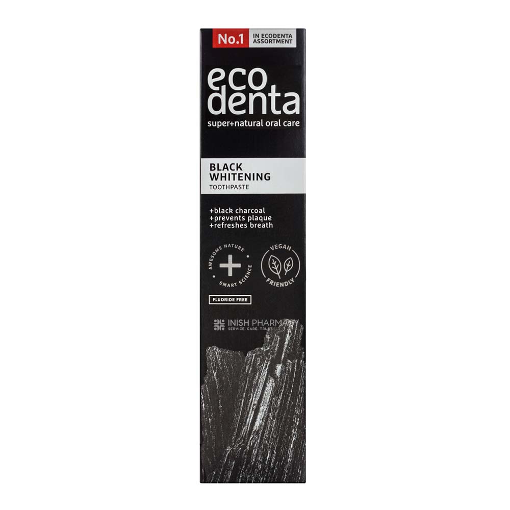 EcoDenta Black Whitening Toothpaste 100ml – Inish Pharmacy
