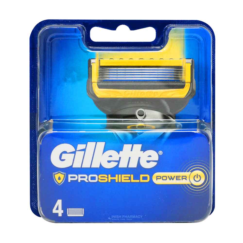 Gillette Proshield Power Blades 4 Pack – Inish Pharmacy