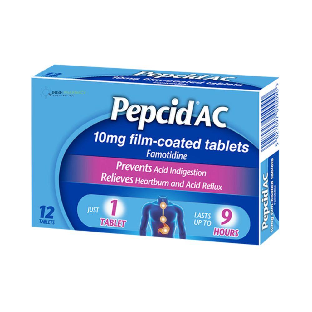 Pepcid AC Acid Control Famotidine Tablets 12 Pack – Inish Pharmacy