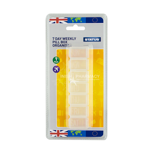 Status 7 Day Weekly Pill Box Organiser – Inish Pharmacy