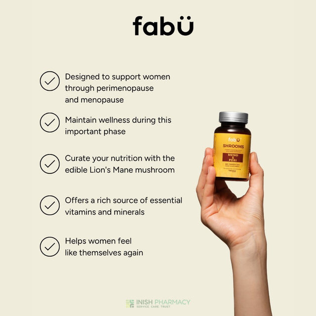 fabU SHROOMS Meno & Peri | Expert Menopause Support – Inish Pharmacy